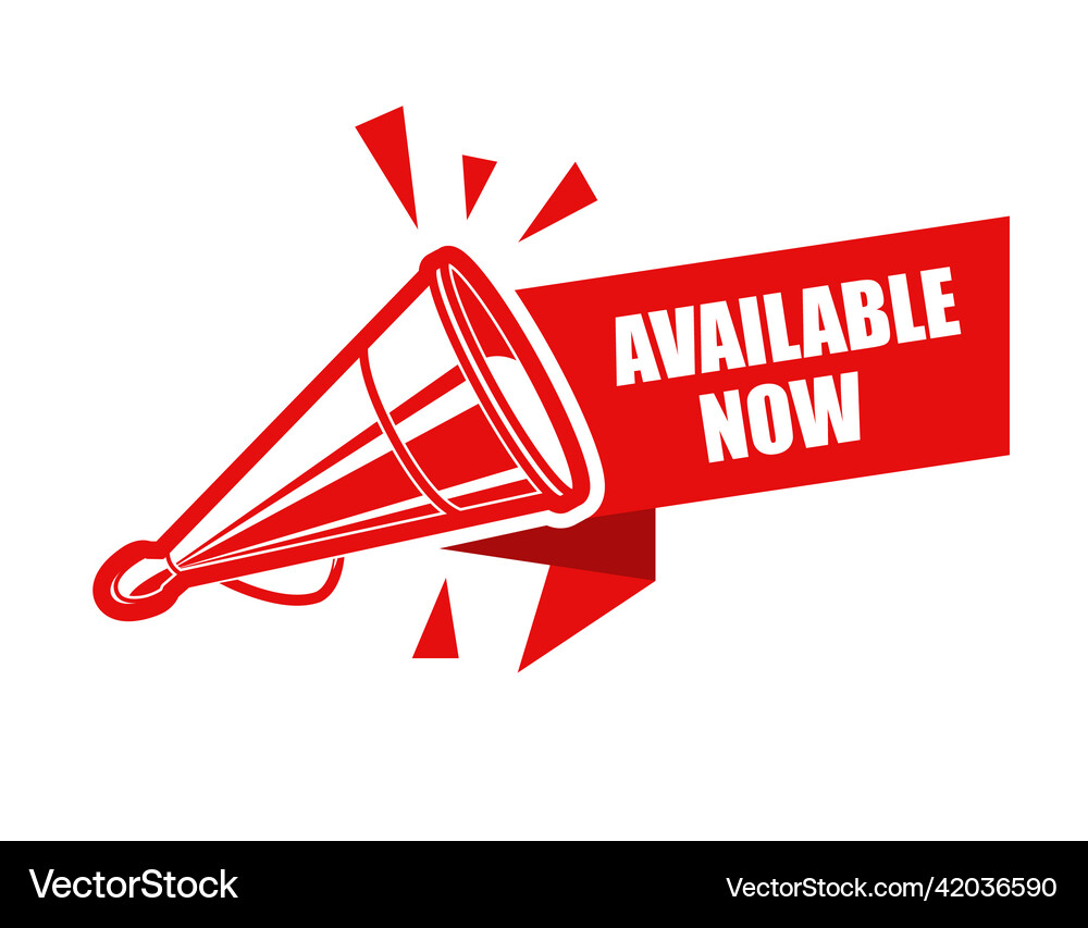 Available now goods arrival banner with vintage Vector Image