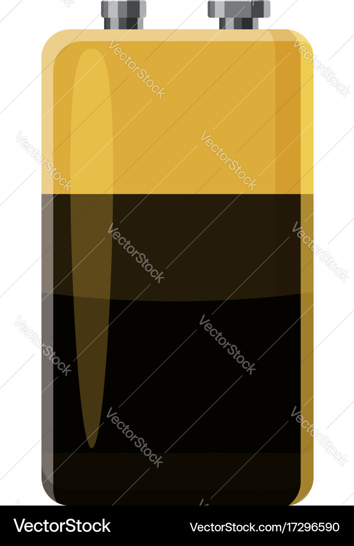 Electric battery icon cartoon style Royalty Free Vector