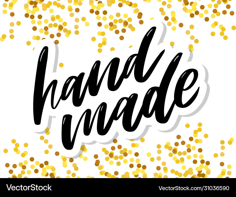 Handmade lettering vintage font design Royalty Free Vector