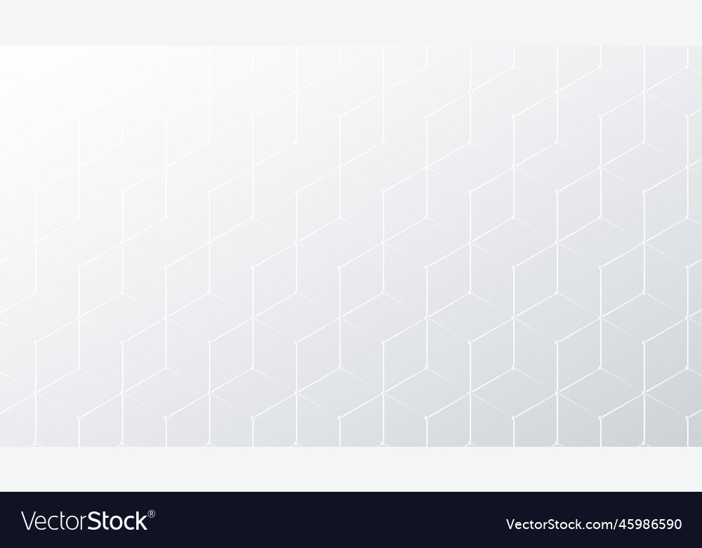 Subtle hexagonal white and gray pattern background