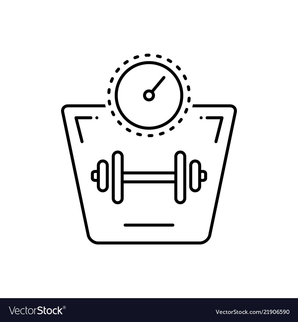 Weight increase Royalty Free Vector Image - VectorStock