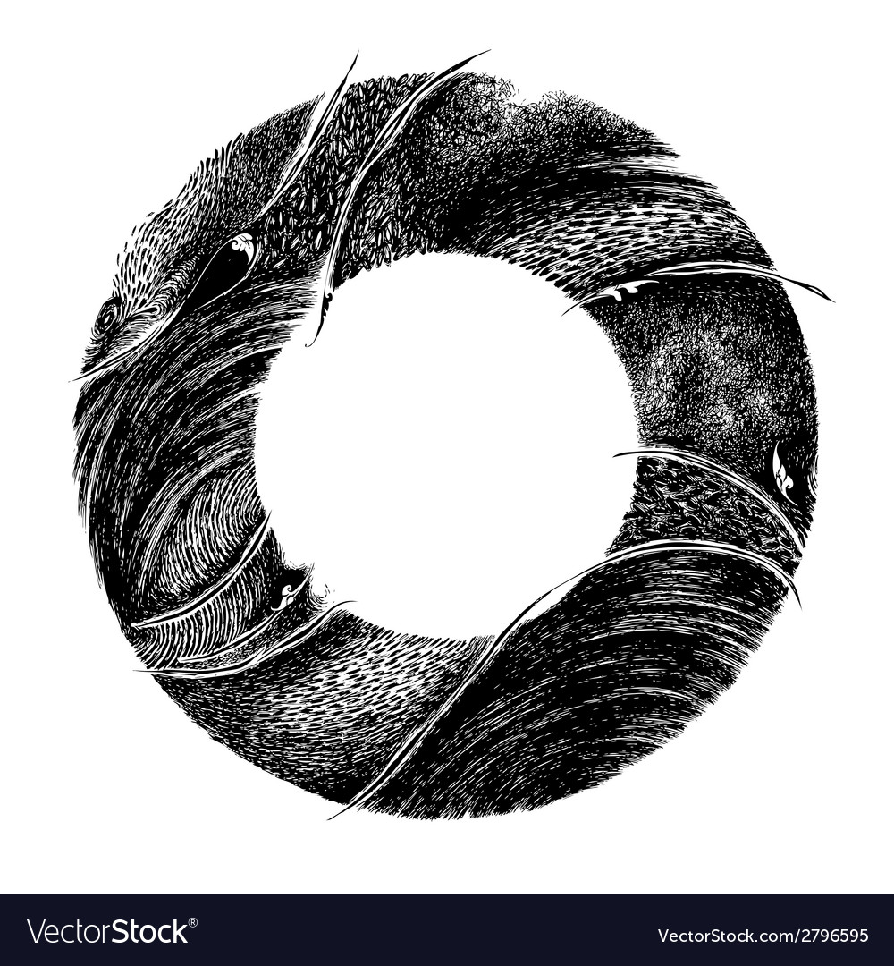 Abstract circle frame Royalty Free Vector Image