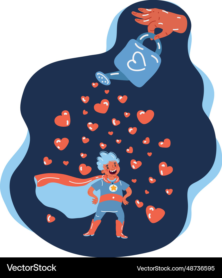 Cartoon of self-confident Royalty Free Vector Image