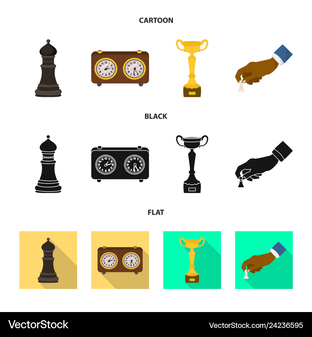 Design of checkmate and thin logo Royalty Free Vector Image