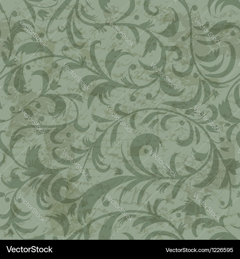 Seamless floral background for your design Vector Image