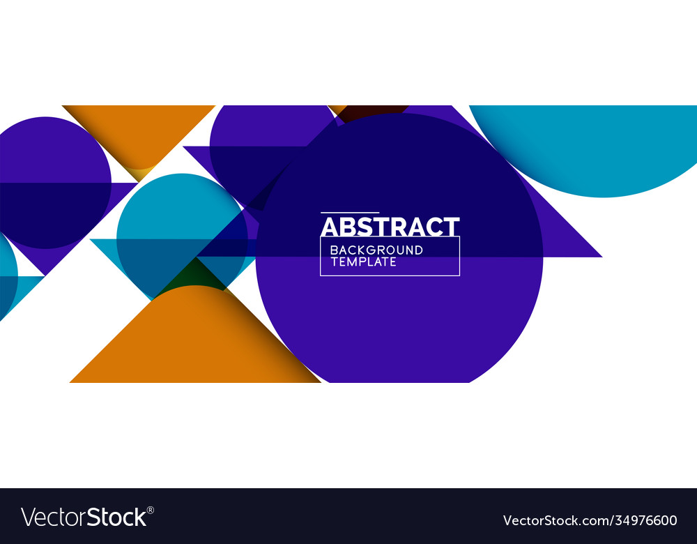Clean minimal geometric abstract background Vector Image