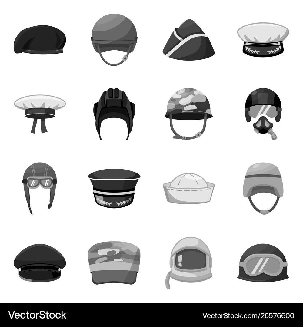 Design headgear and modern icon Royalty Free Vector Image