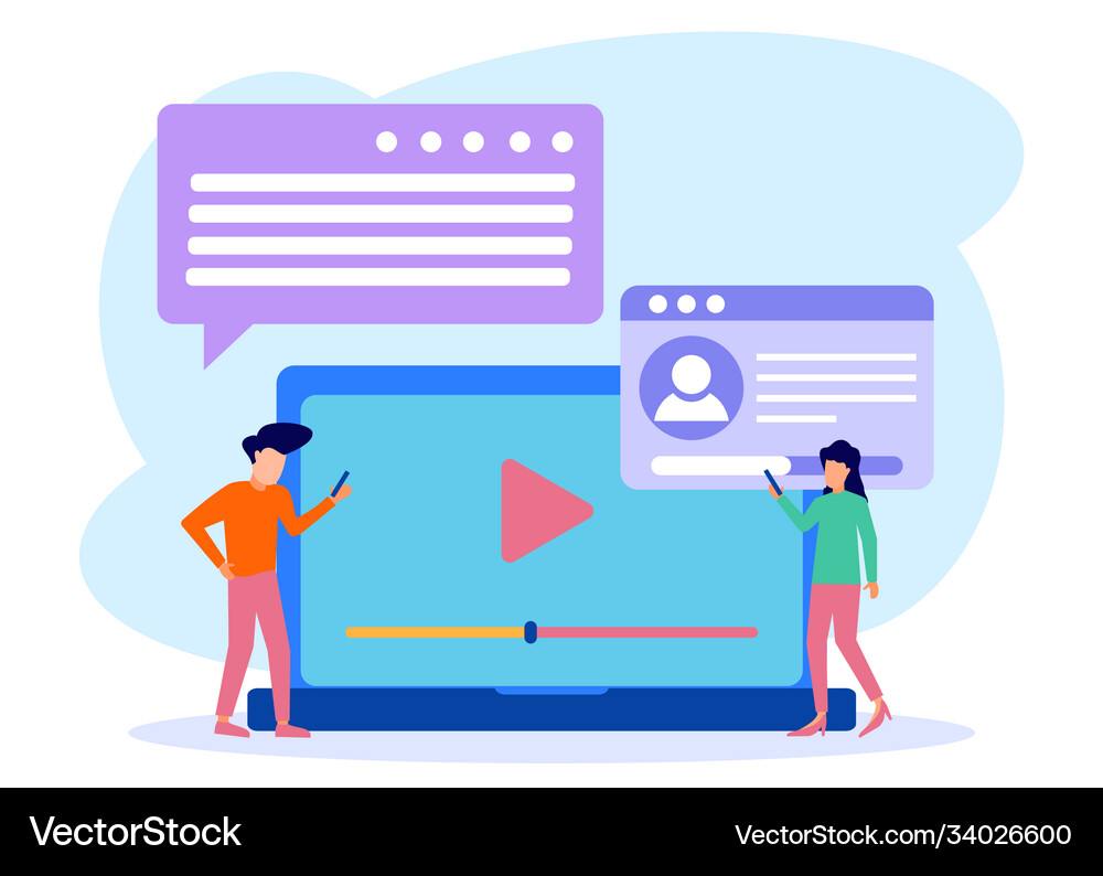 Graphic cartoon character social media Royalty Free Vector