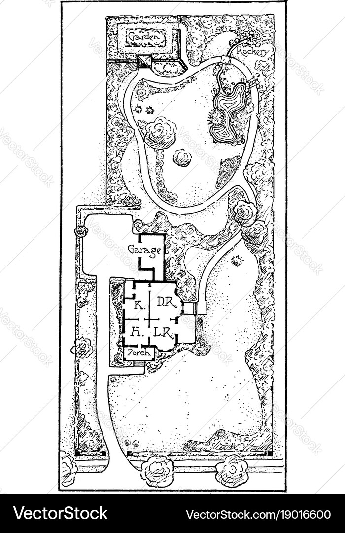 Outline subdivision standard cyclopedia Royalty Free Vector