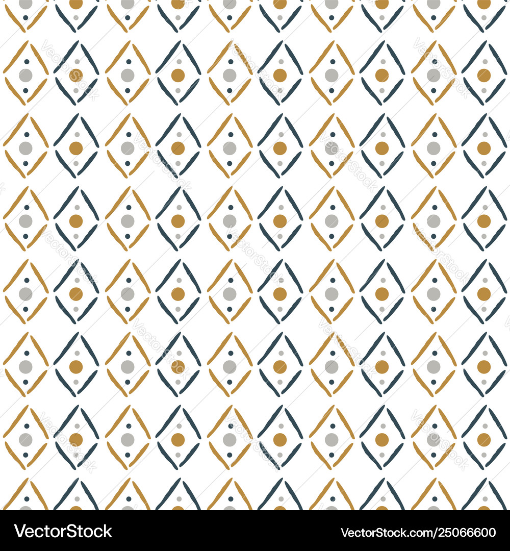 Simple monotone rhombuses geometric seamless Vector Image