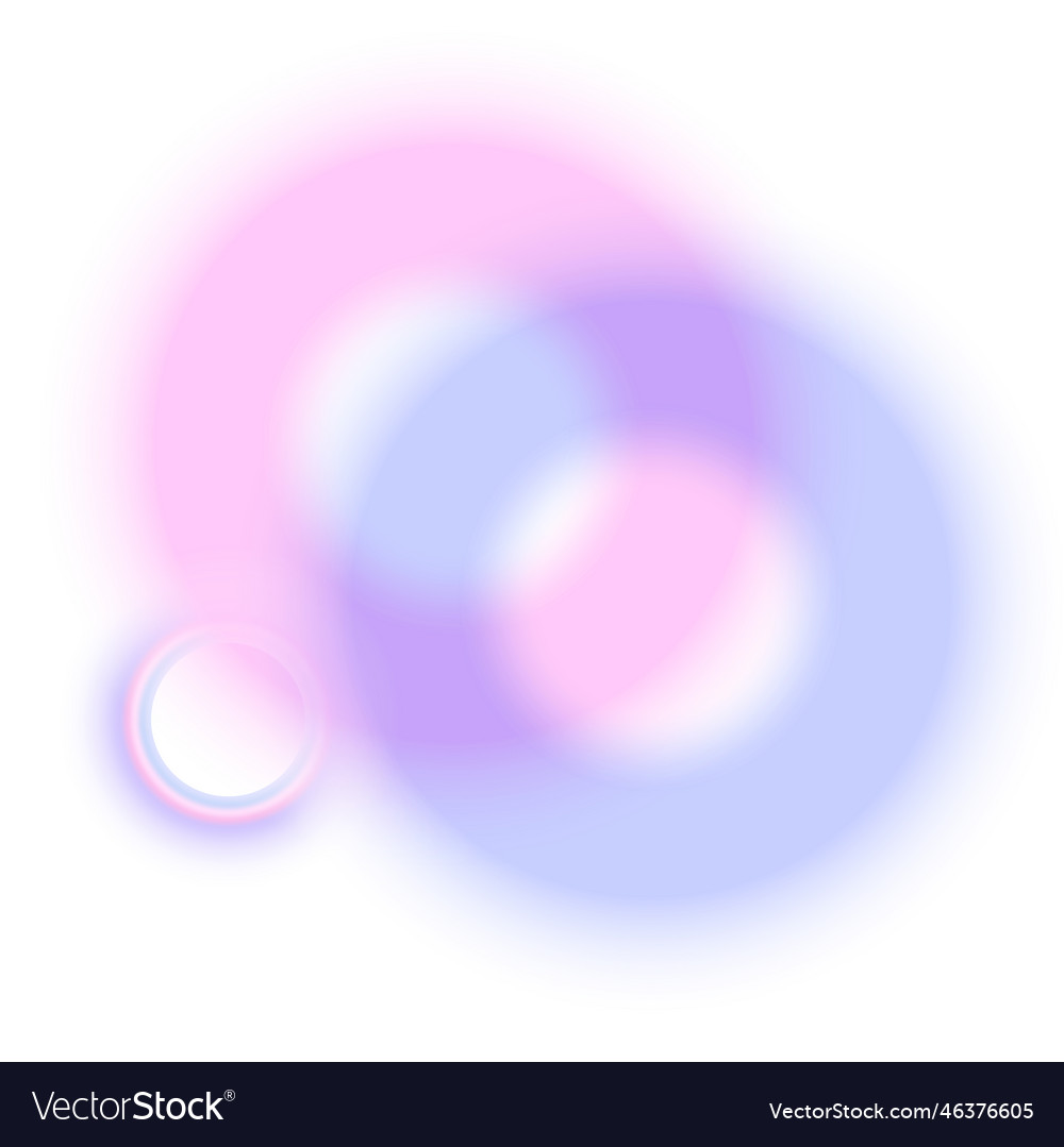 Holographic color distorted gradient rings Vector Image Holographic color distorted gradient rings Vector Image