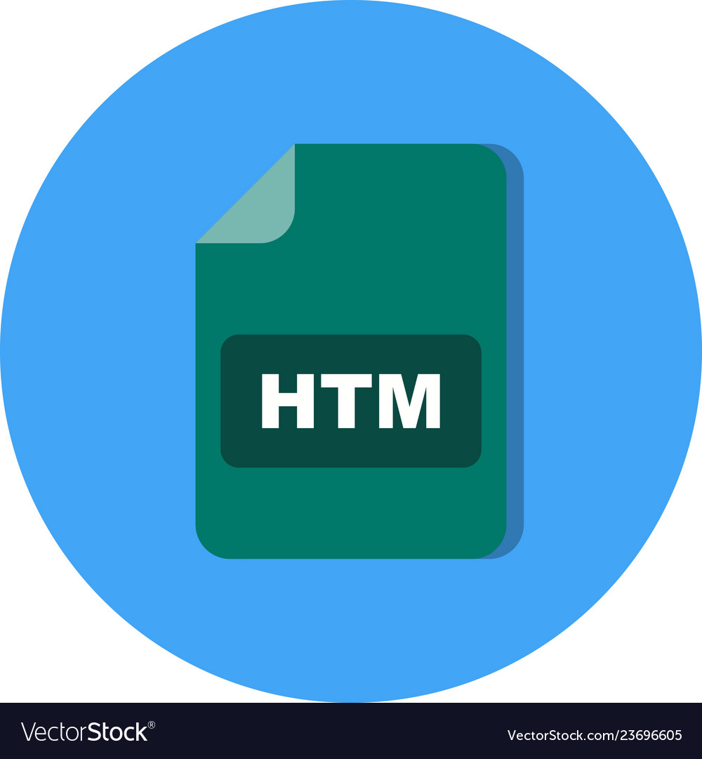 Htm icon Royalty Free Vector Image - VectorStock