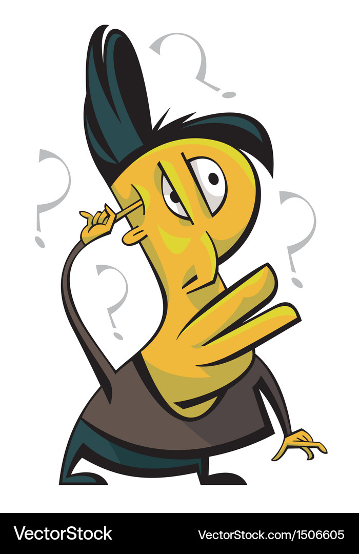 Thinking Man Royalty Free Vector Image - VectorStock