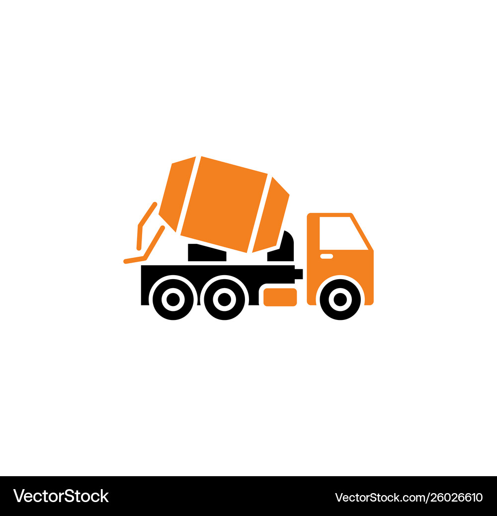 Heavy vehicle related icon on background Vector Image