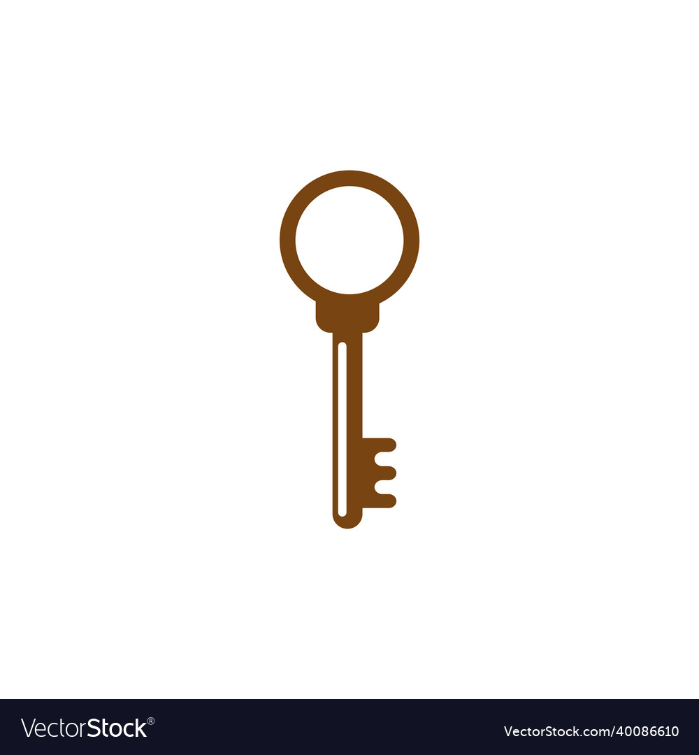 Key icon design template isolated Royalty Free Vector Image