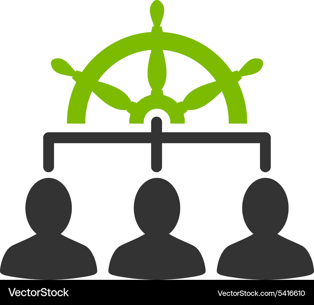 Management icon from business bicolor set Vector Image