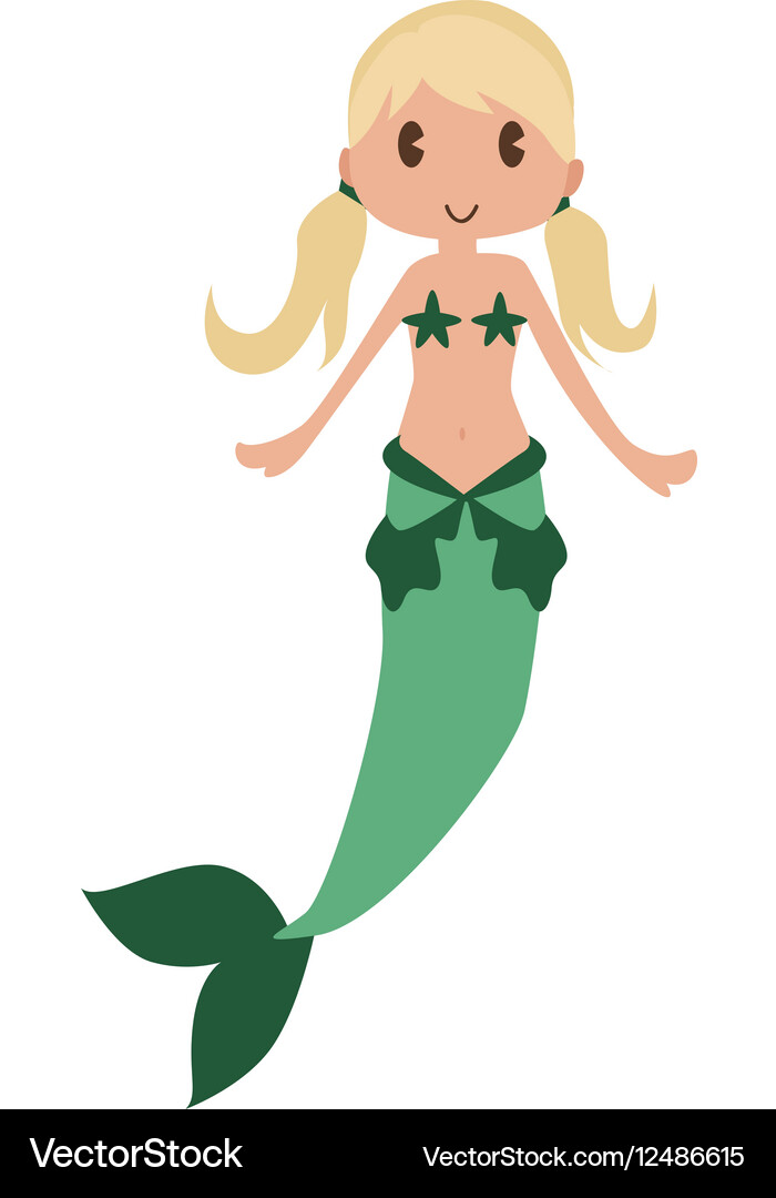 Cartoon mermaid Royalty Free Vector Image - VectorStock