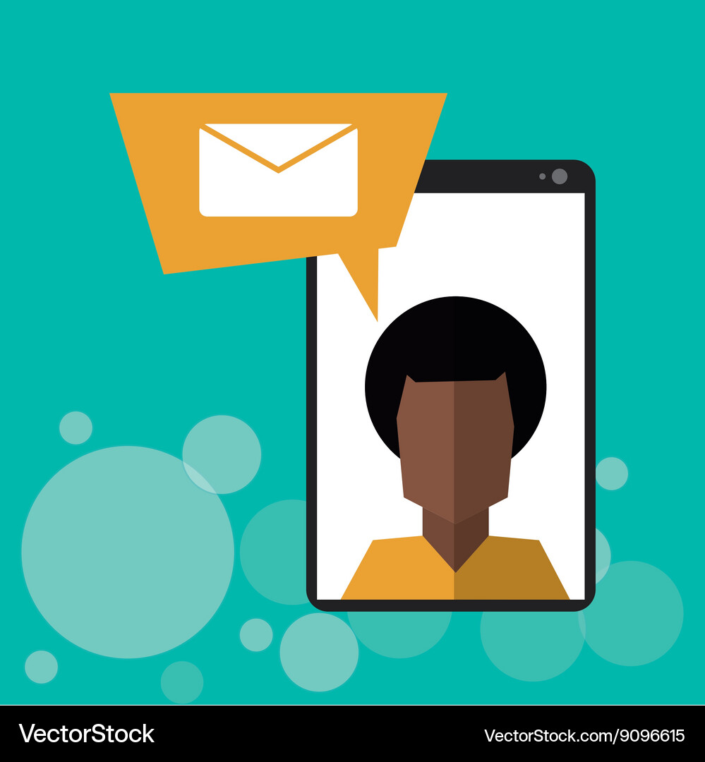 Communication design smartphone icon colorful Vector Image