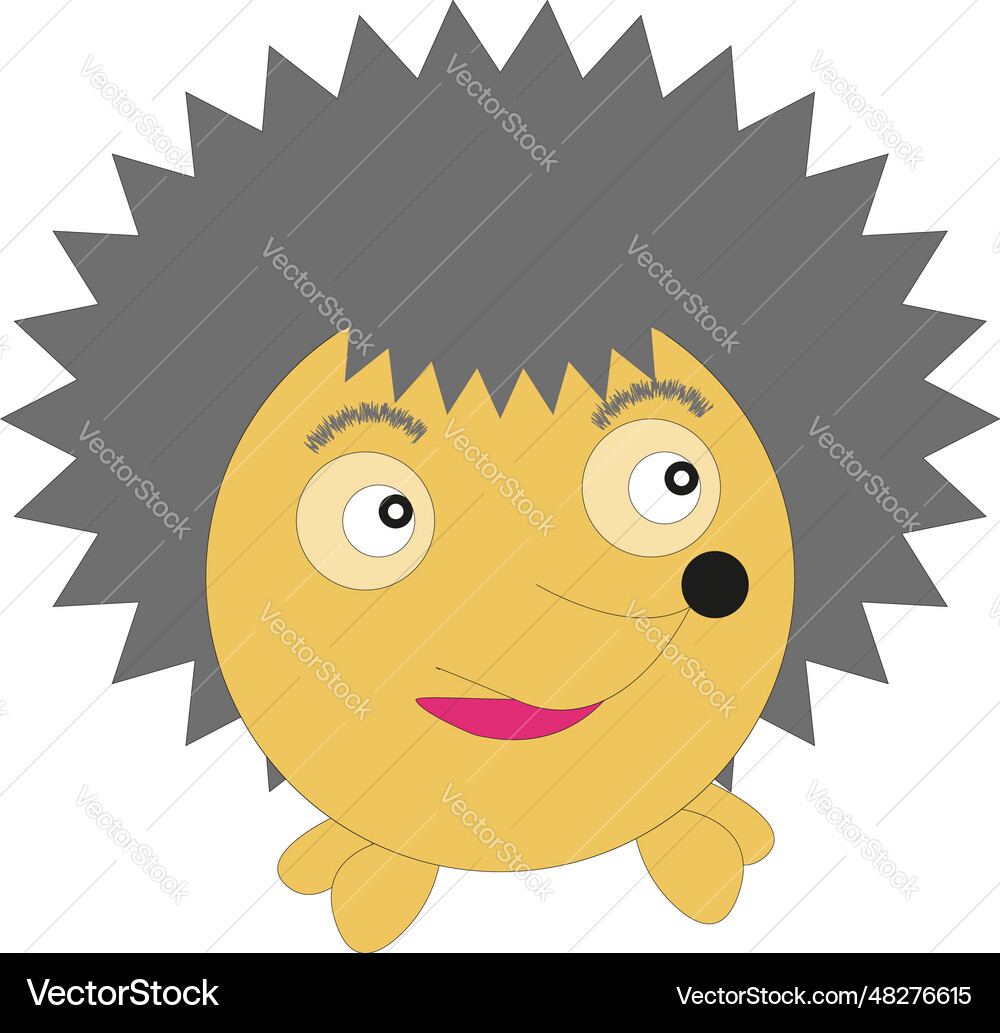 Hedgehog character cartoon Royalty Free Vector Image