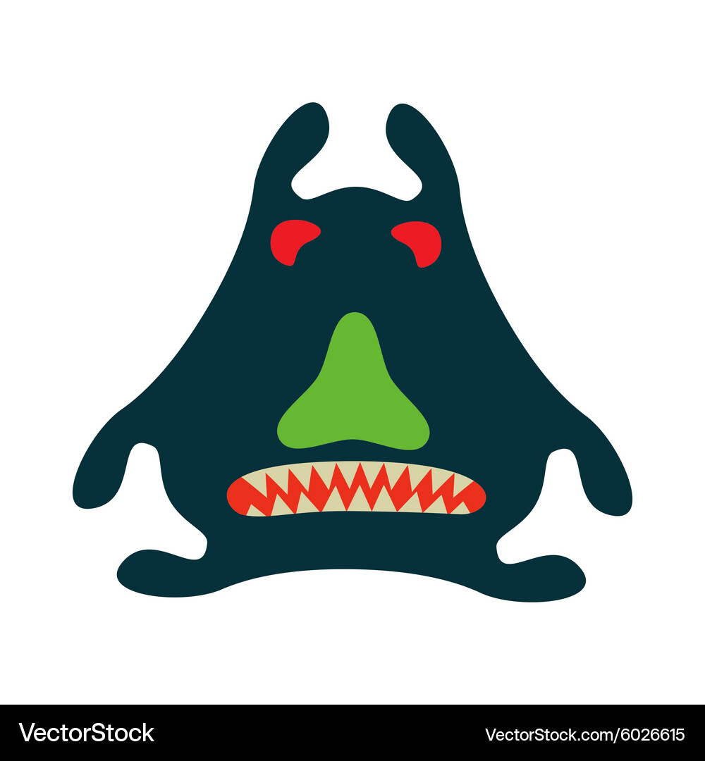 Monster graphic isolated on white background Vector Image