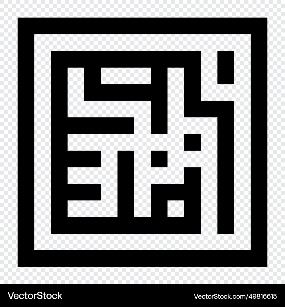 Palestine calligraphy with square shape palestine Vector Image