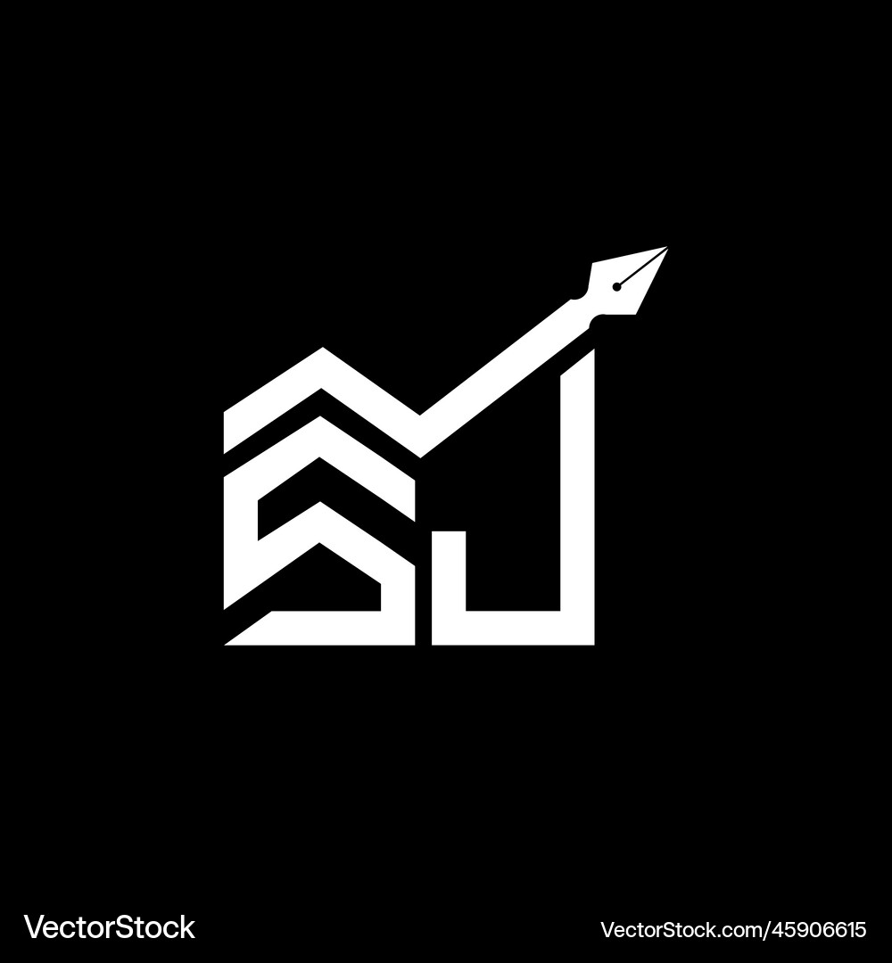 Sj letter logo creative design with graphic Vector Image