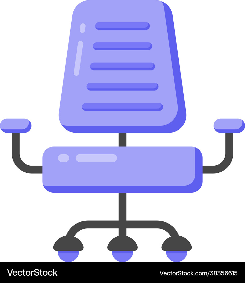Swivel chair Royalty Free Vector Image - VectorStock