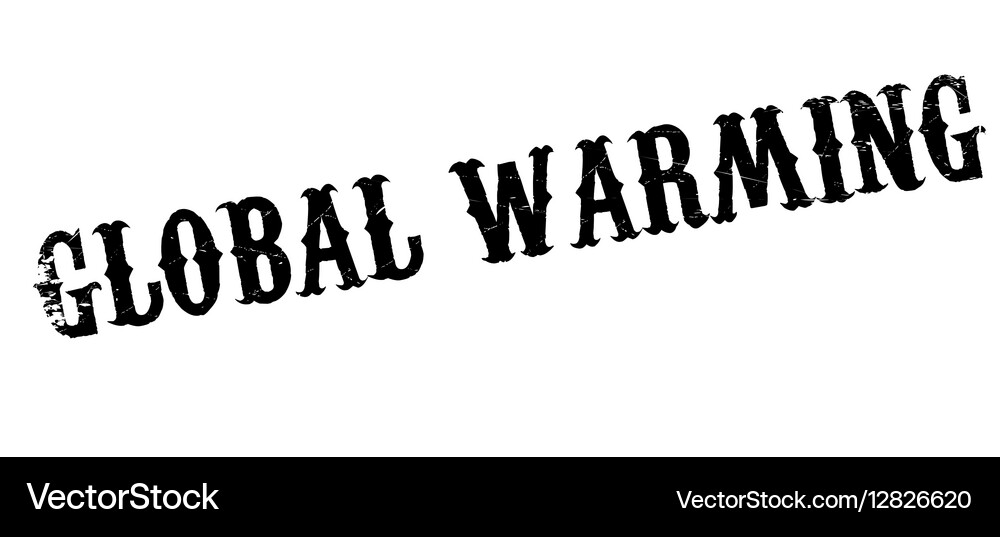 Global Warming rubber stamp Royalty Free Vector Image