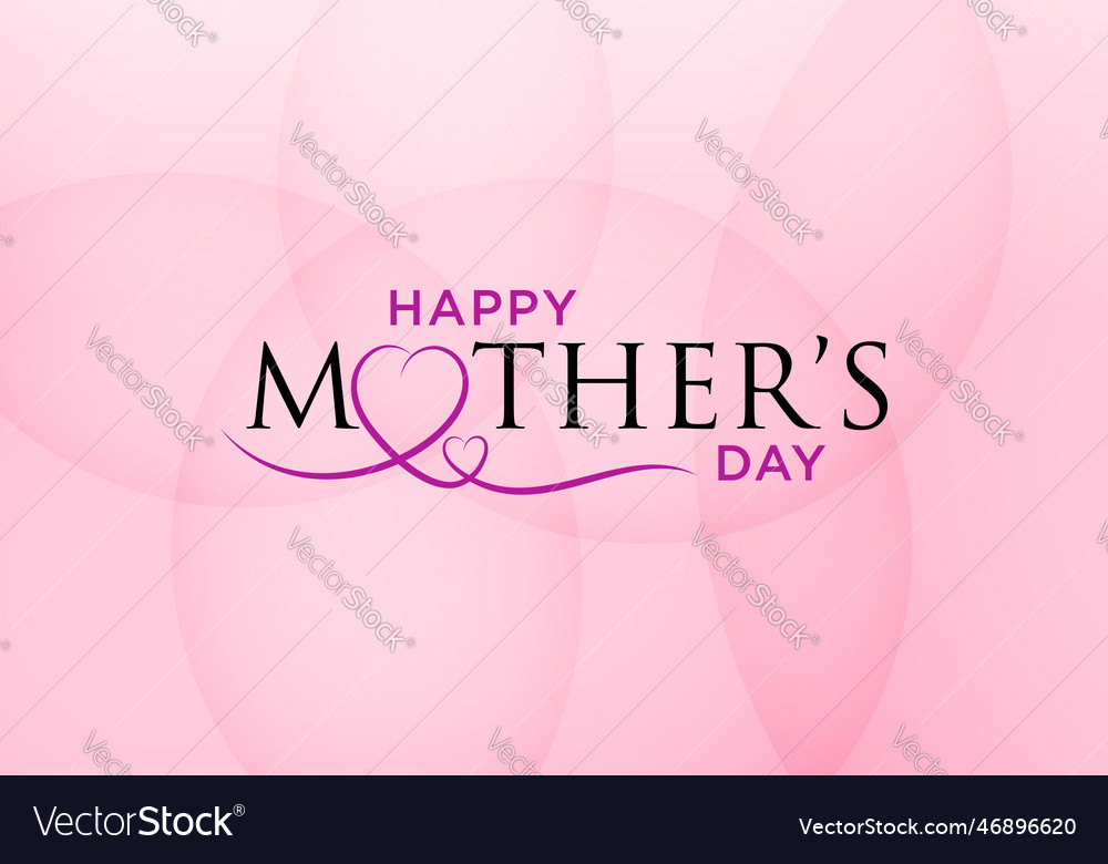 Happy mother day greeting card with decorative Vector Image