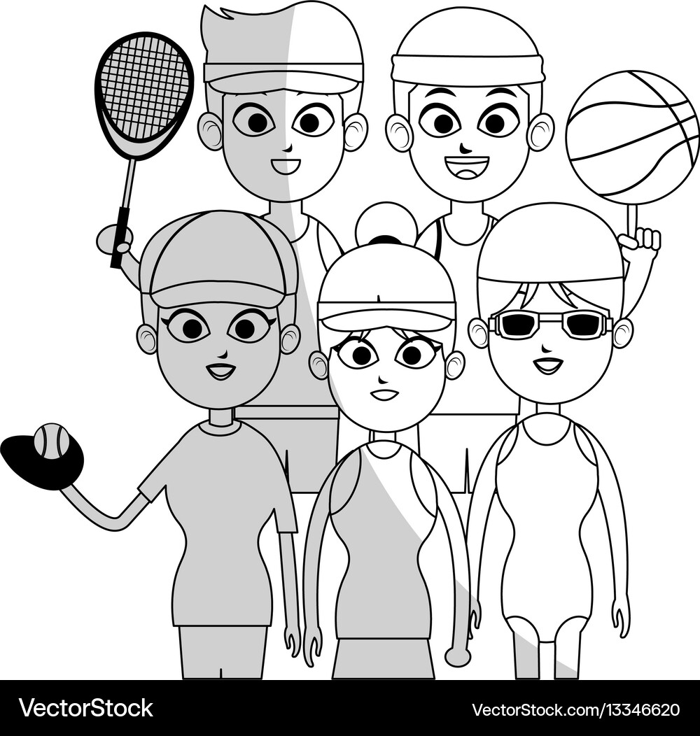 Sports people icon image Royalty Free Vector Image