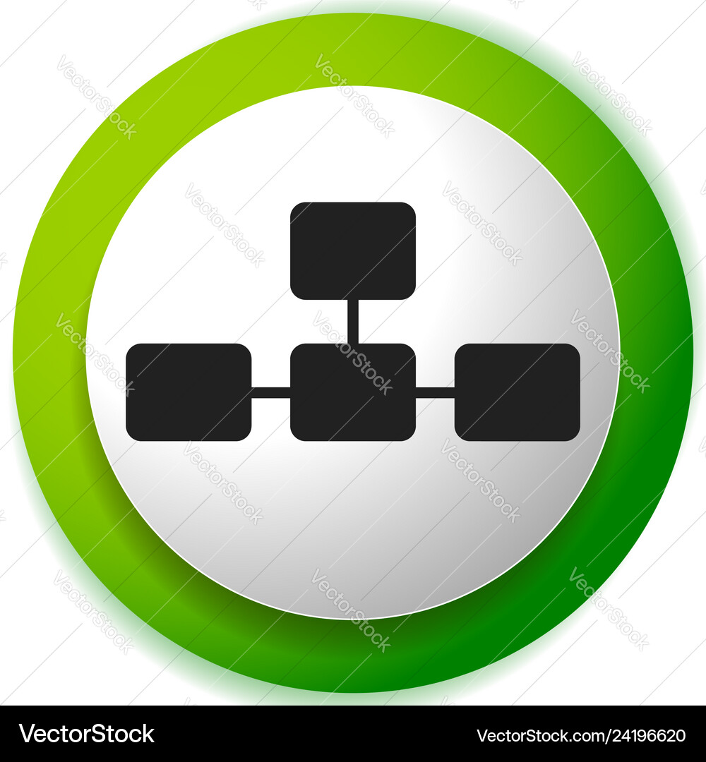 Topological hierarchical diagram icon multilevel Vector Image