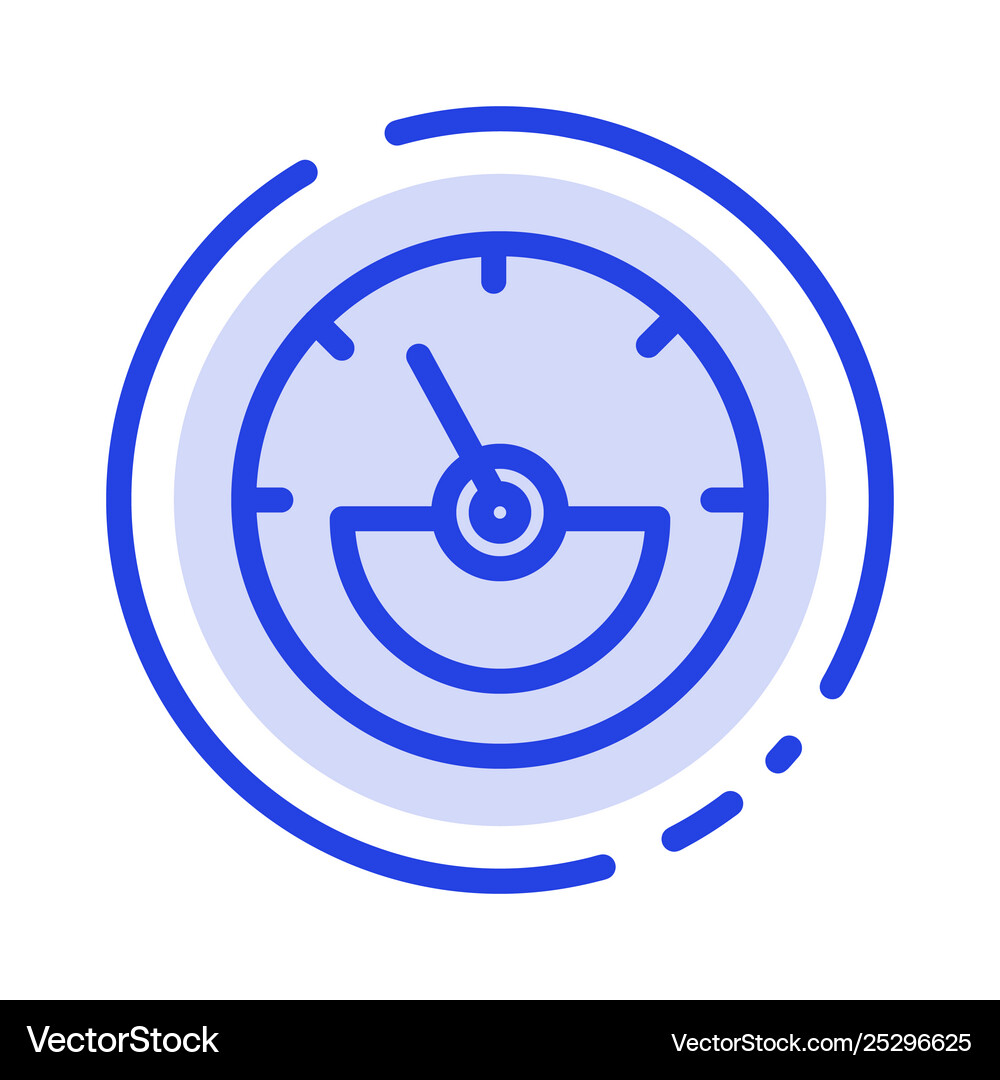 Ampere meter electrical energy blue dotted Vector Image