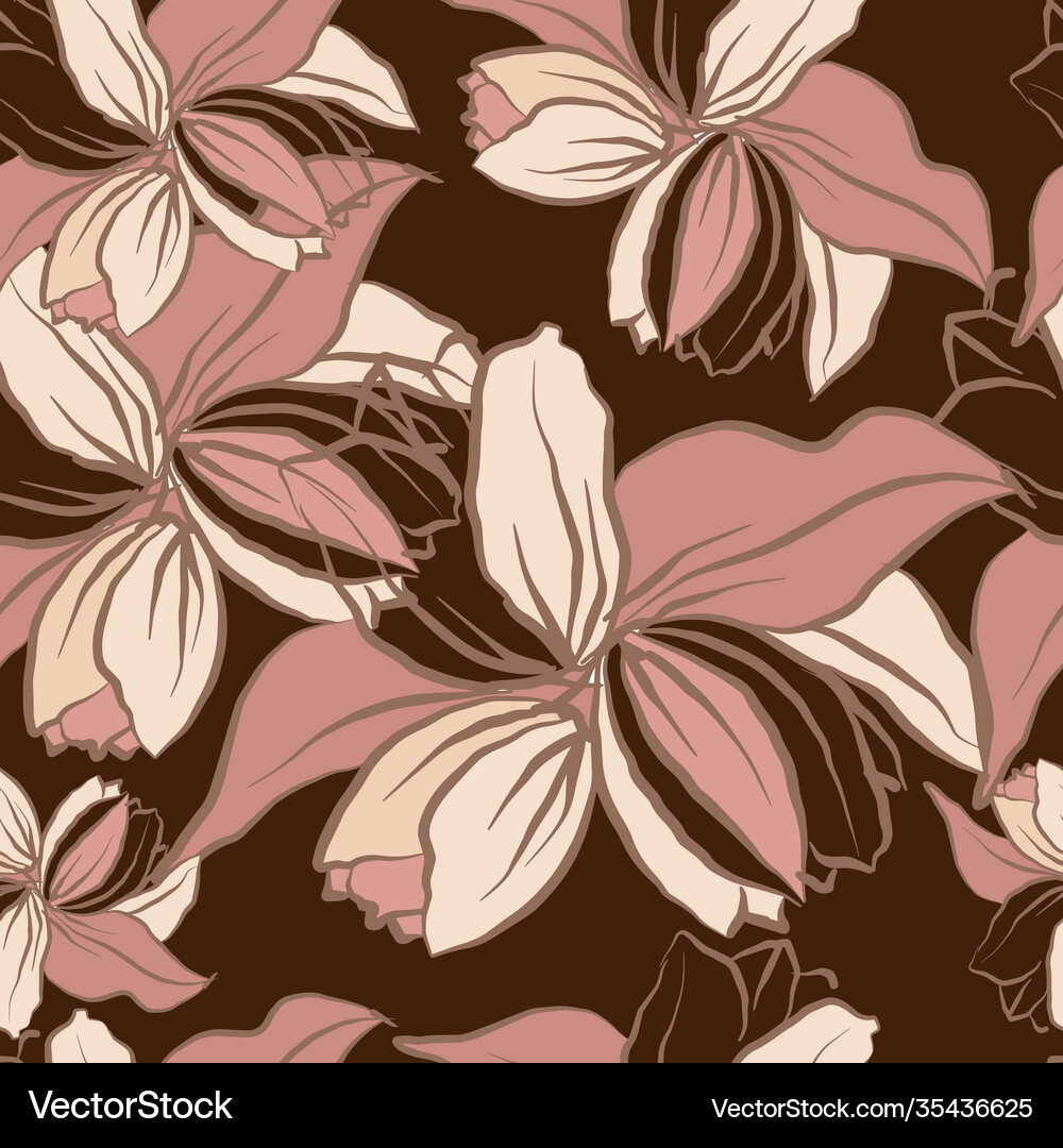 Decorative pink flowers for design Royalty Free Vector Image