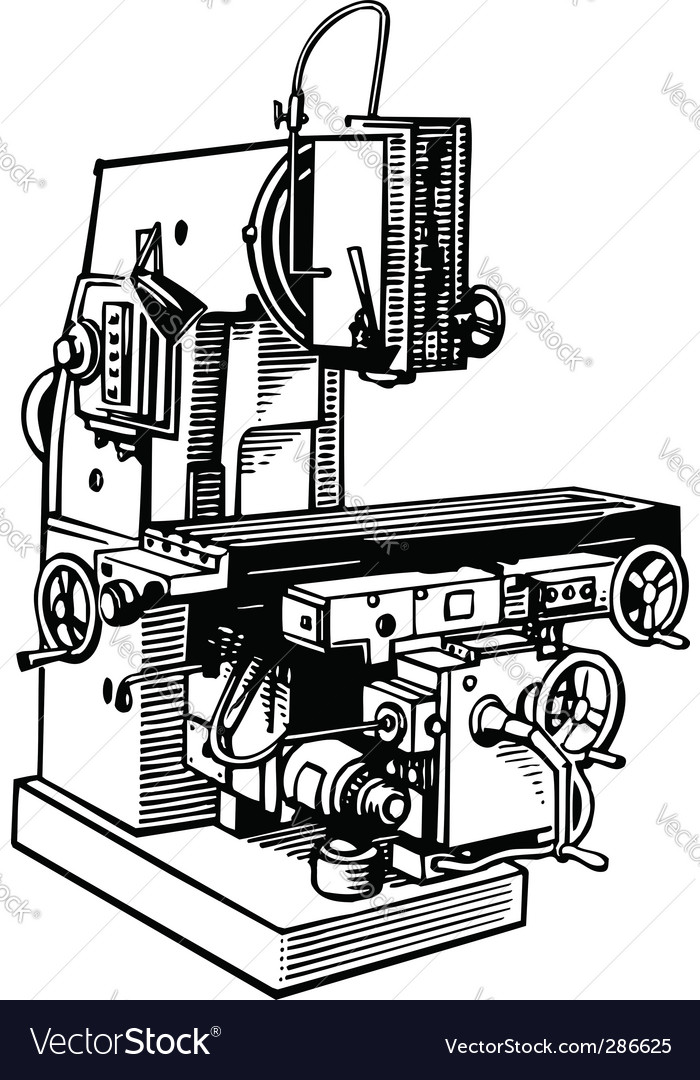 Machine tool Royalty Free Vector Image - VectorStock