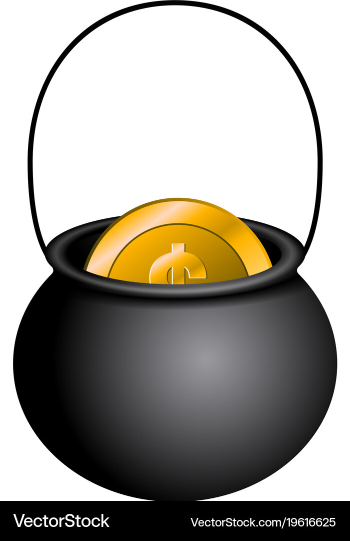 Patrick day money pot Royalty Free Vector Image