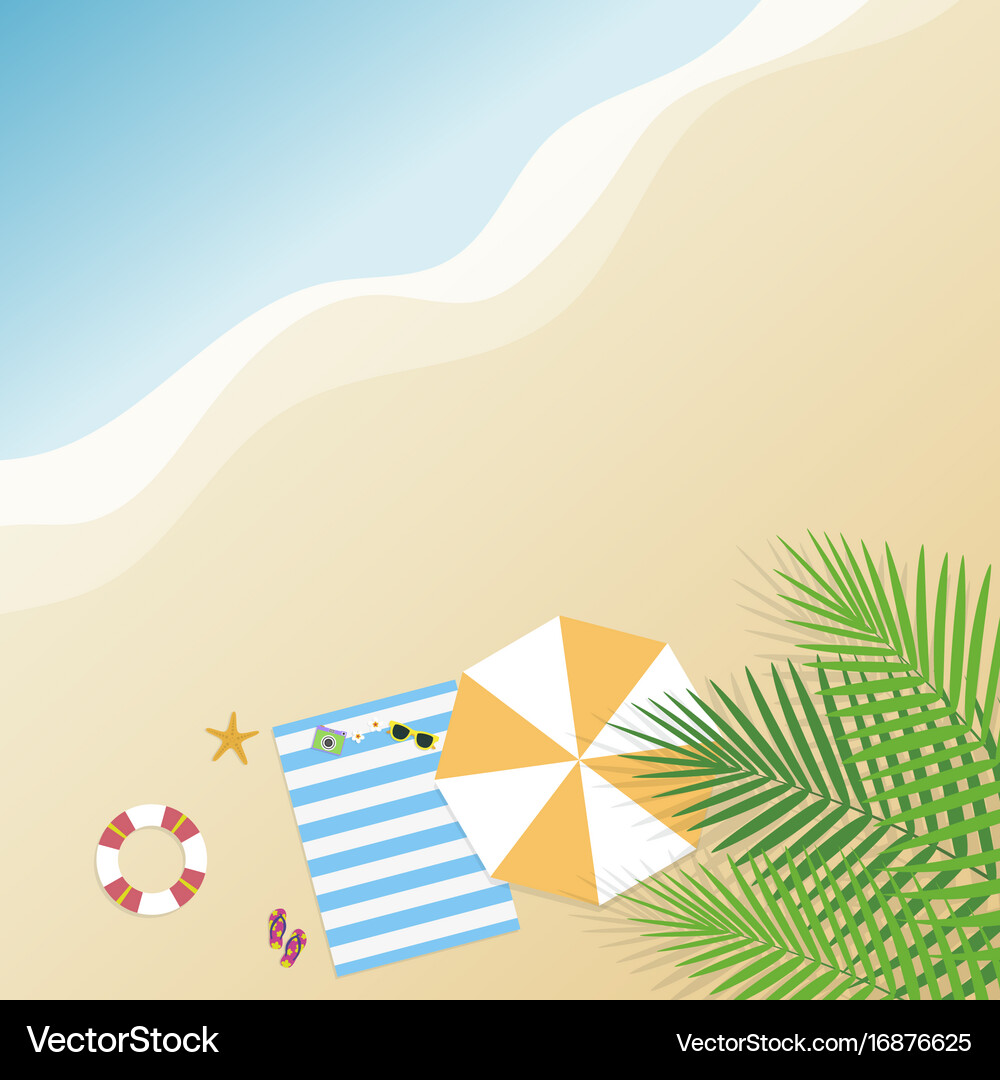 Summer background season vacation weekend Vector Image