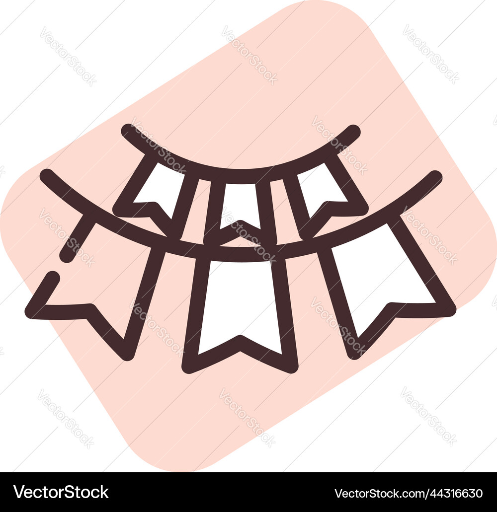 Decoration events on a white background Royalty Free Vector