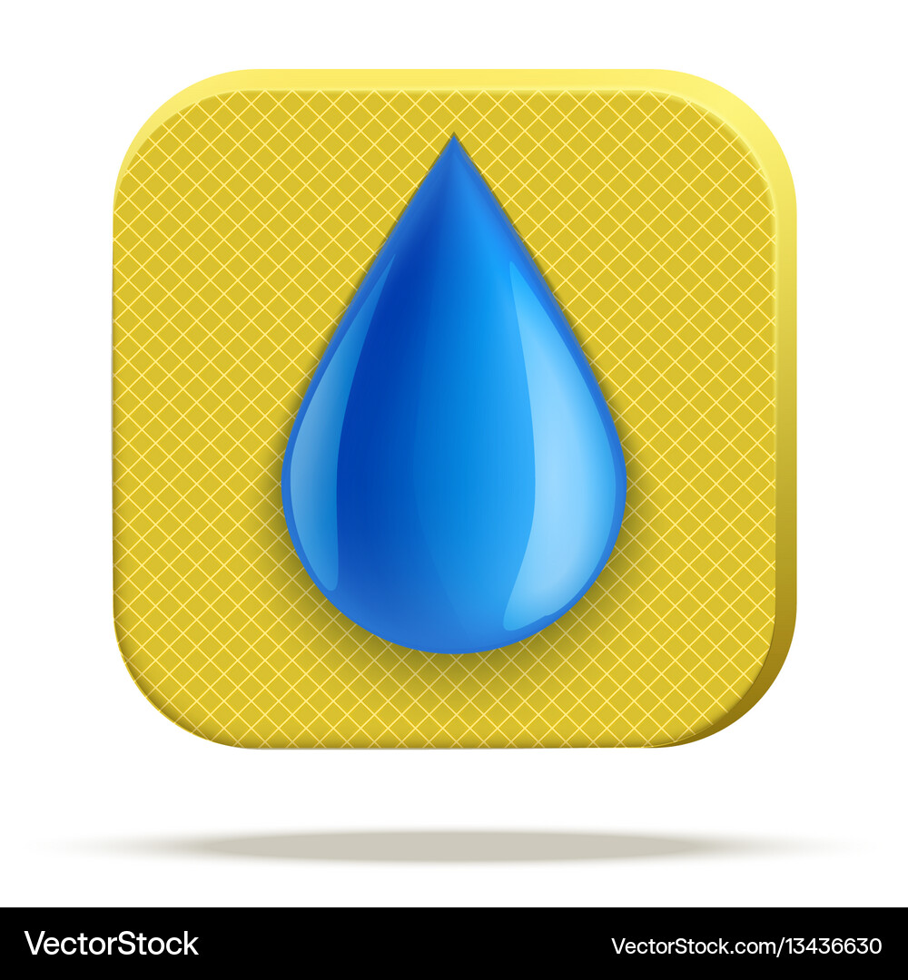 Icon of waterproof material Royalty Free Vector Image