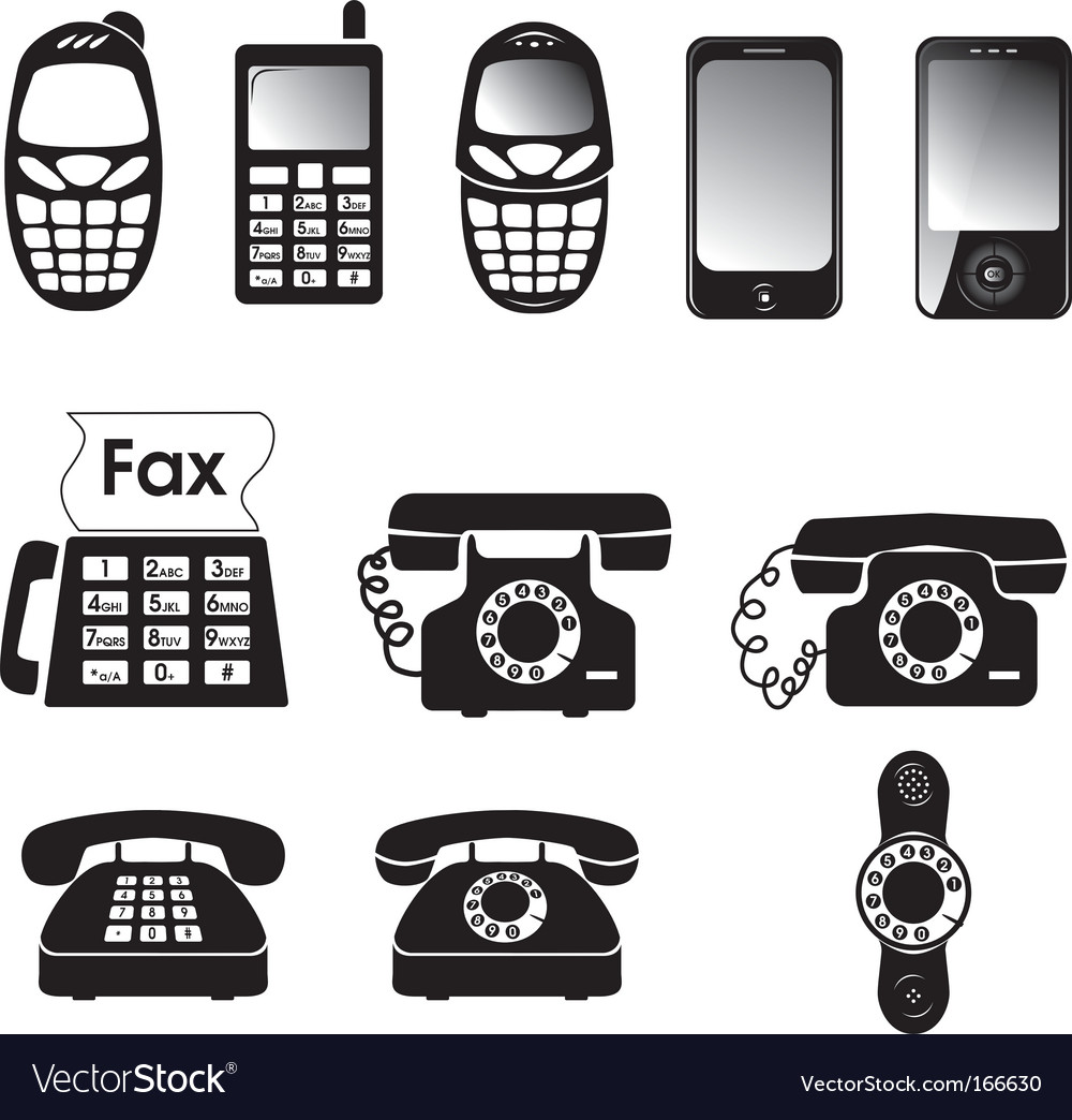 Phones Royalty Free Vector Image - VectorStock