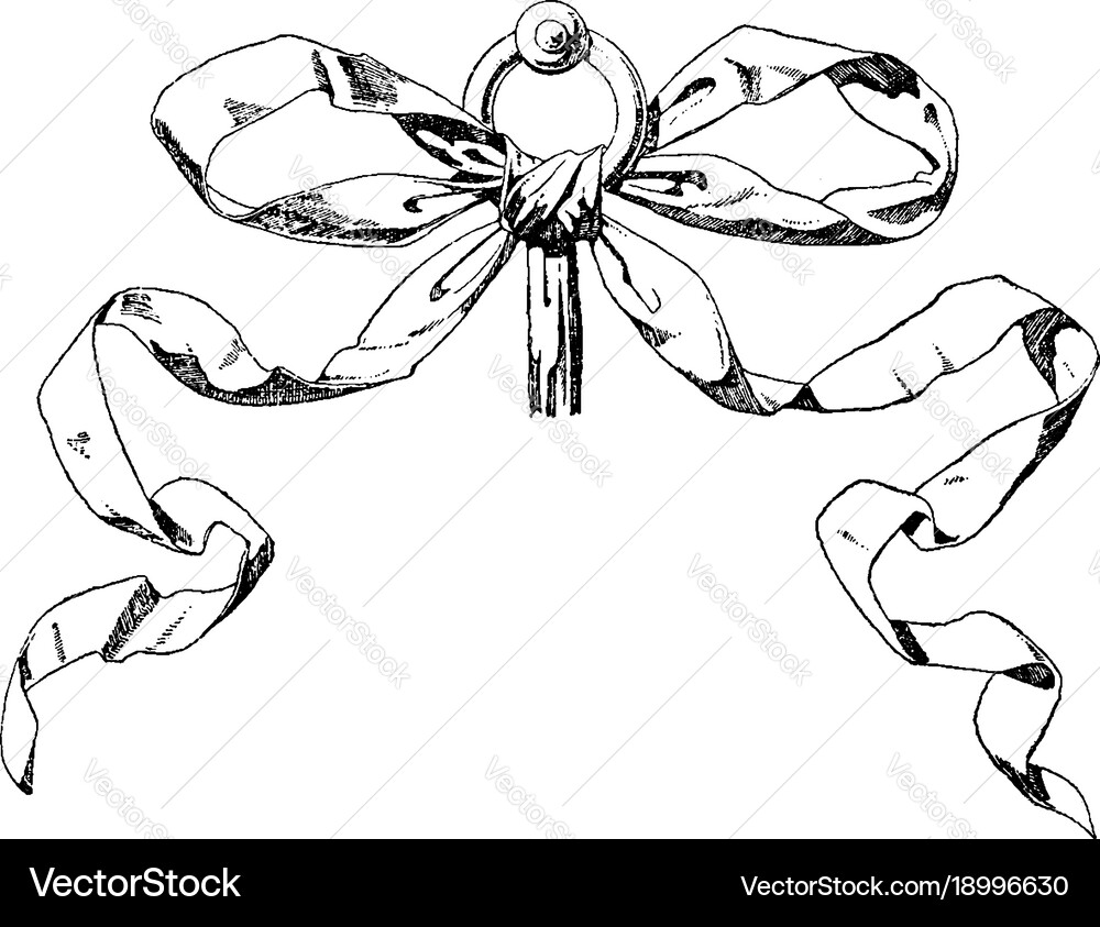 Ribbon and knot is a designed for bunch Royalty Free Vector