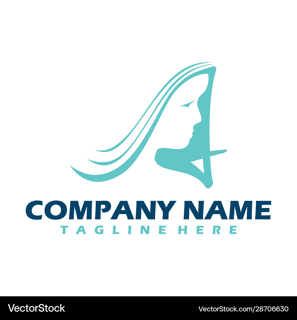 Women beautiful - logo concept Royalty Free Vector Image