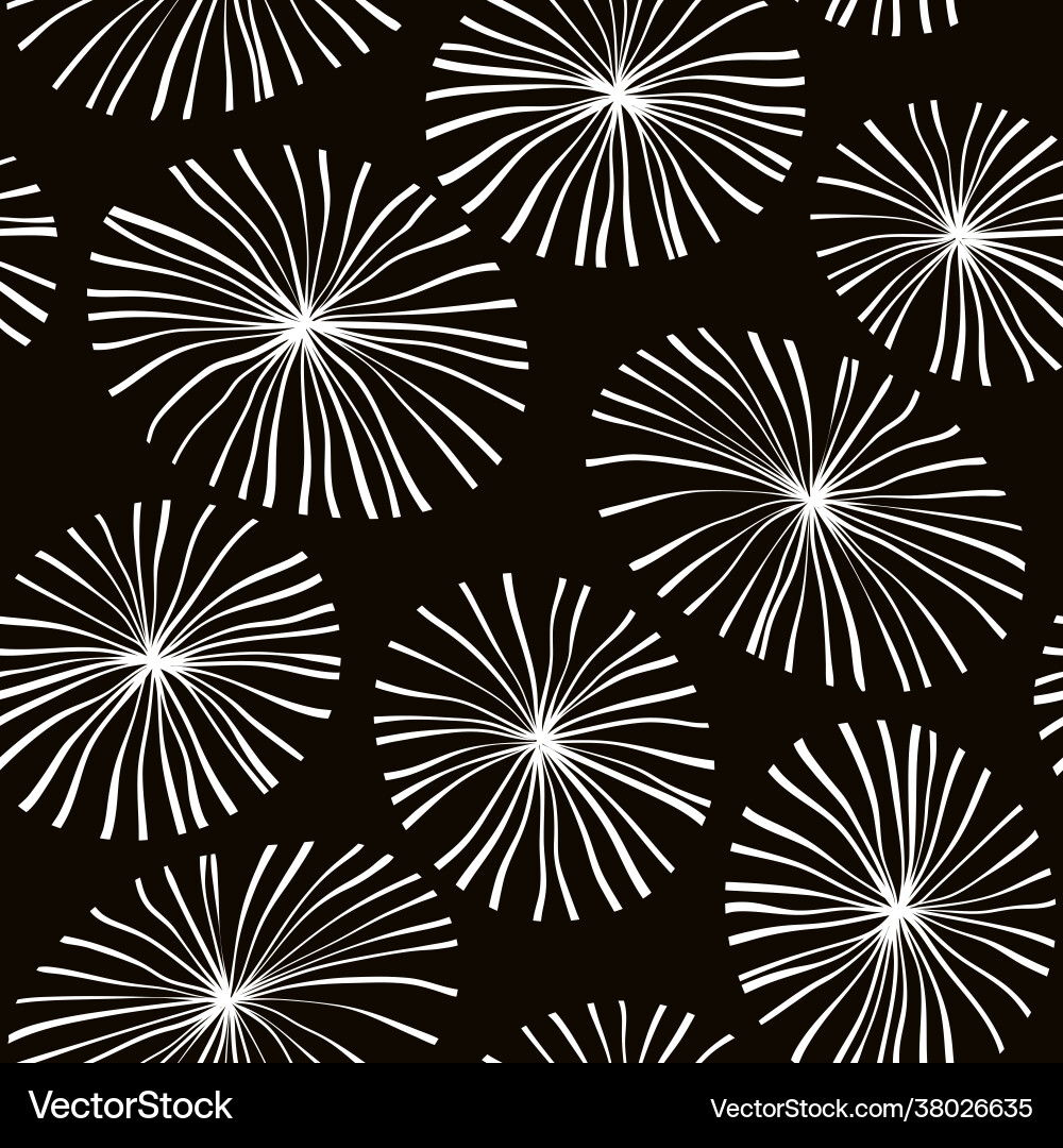 Abstract seamless pattern with oval floral shapes Vector Image