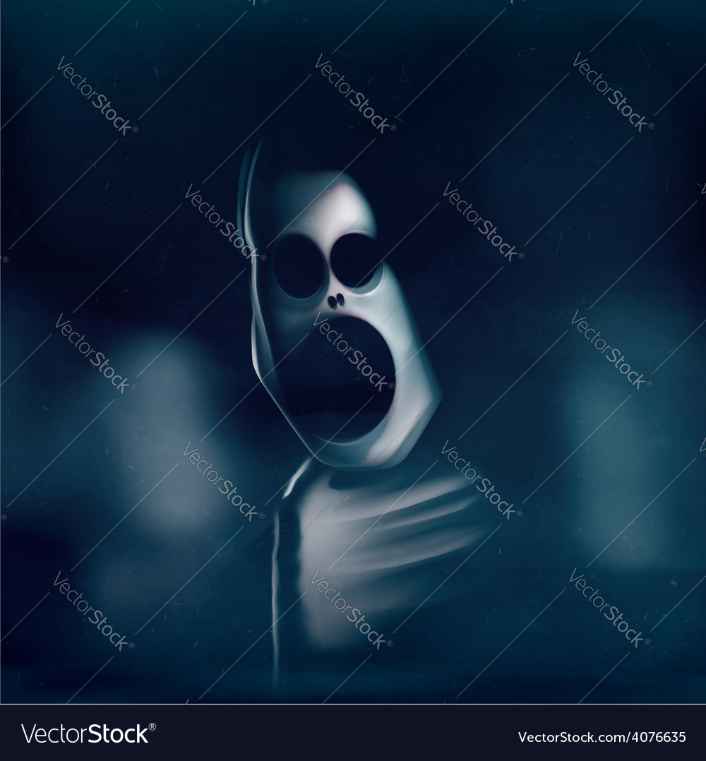 Ghost attack Royalty Free Vector Image - VectorStock