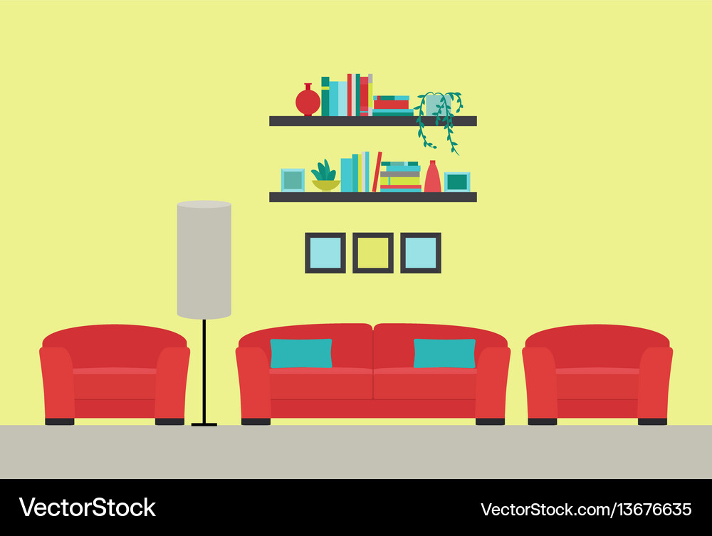 Interior of the room Royalty Free Vector Image