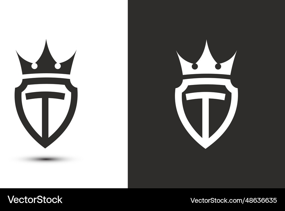 Letter t initials signature logotype elegant logo Vector Image