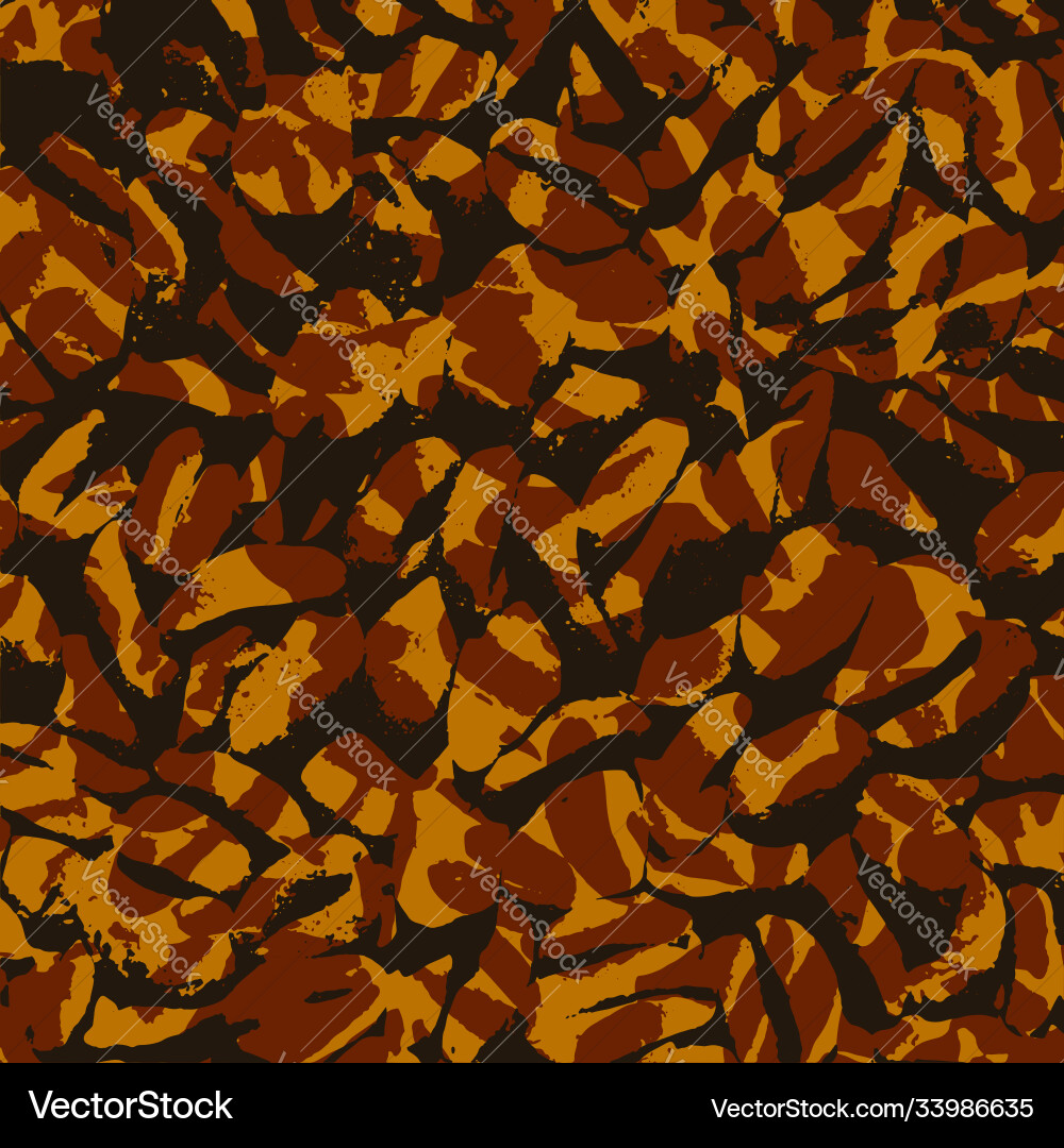 Military brown camouflage texture Royalty Free Vector Image