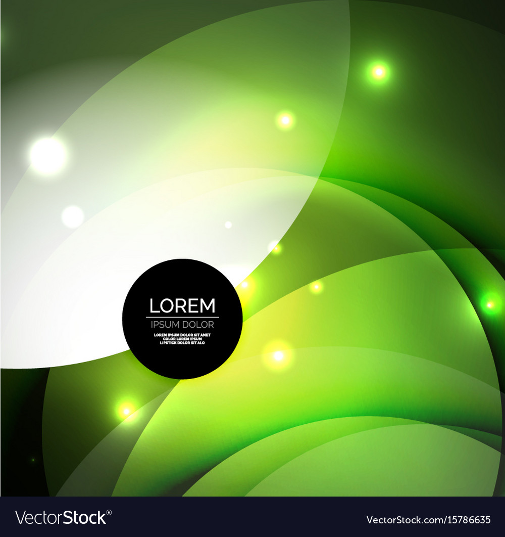 Overlapping circles on glowing abstract background