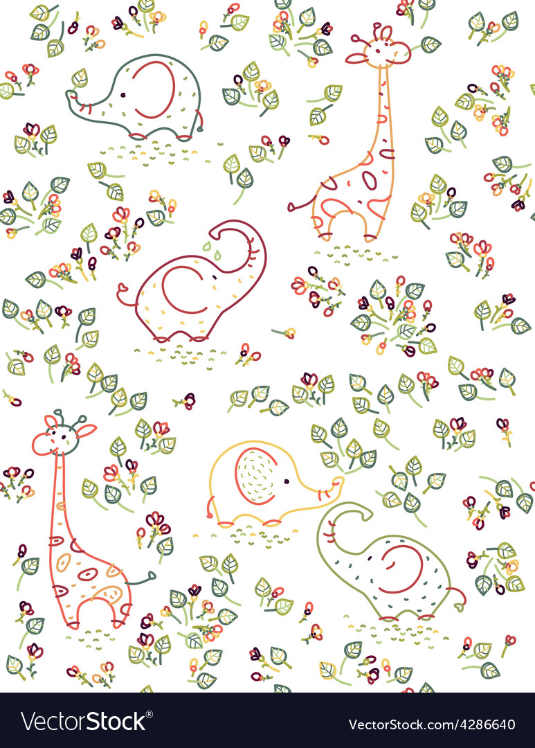Animal pattern Royalty Free Vector Image - VectorStock