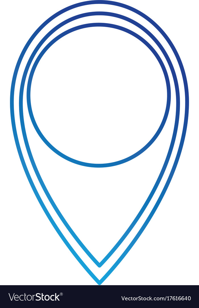 Pointer location isolated icon Royalty Free Vector Image