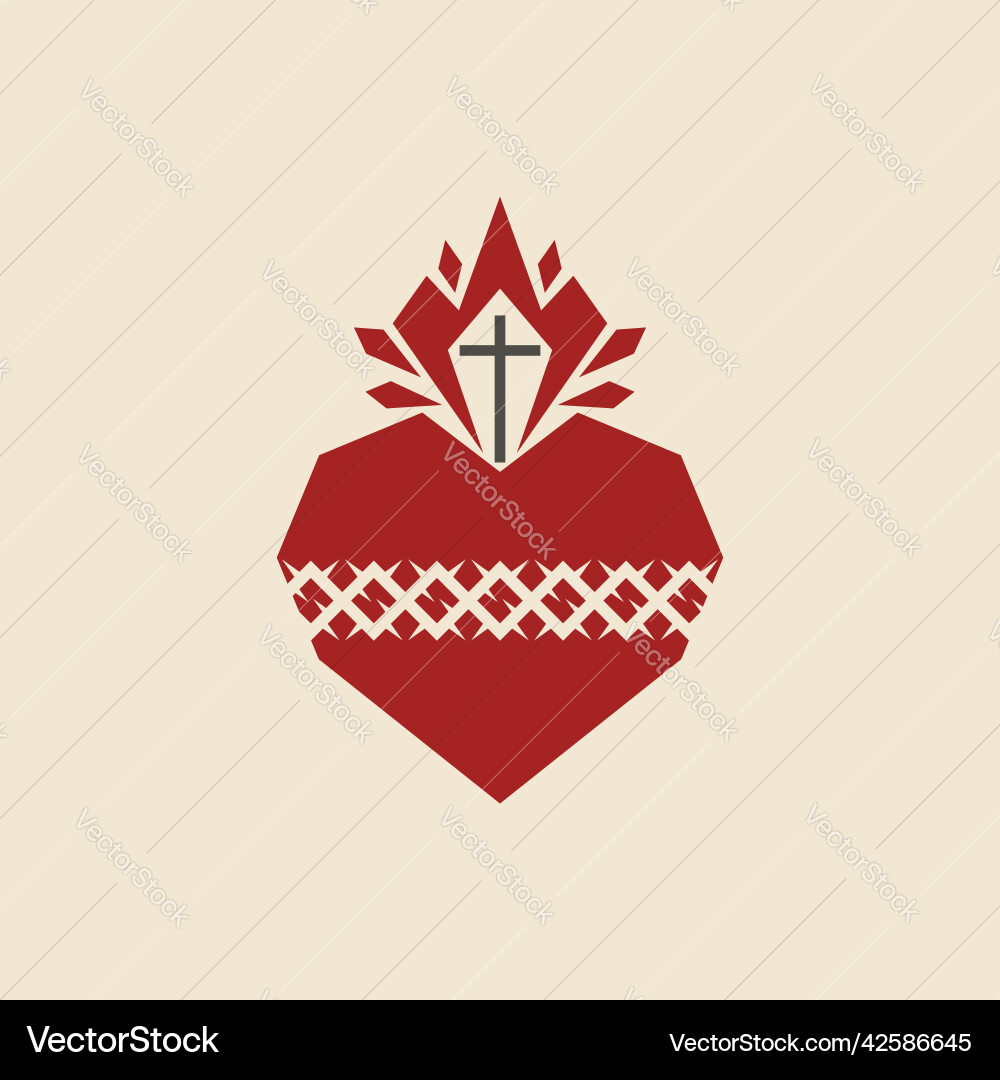 Christian church logo Royalty Free Vector Image